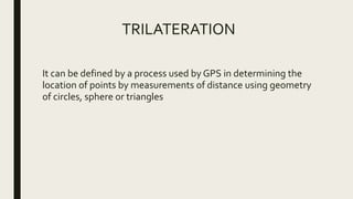 Trilateration and Keplerian elements | PPTX | Geography | Science