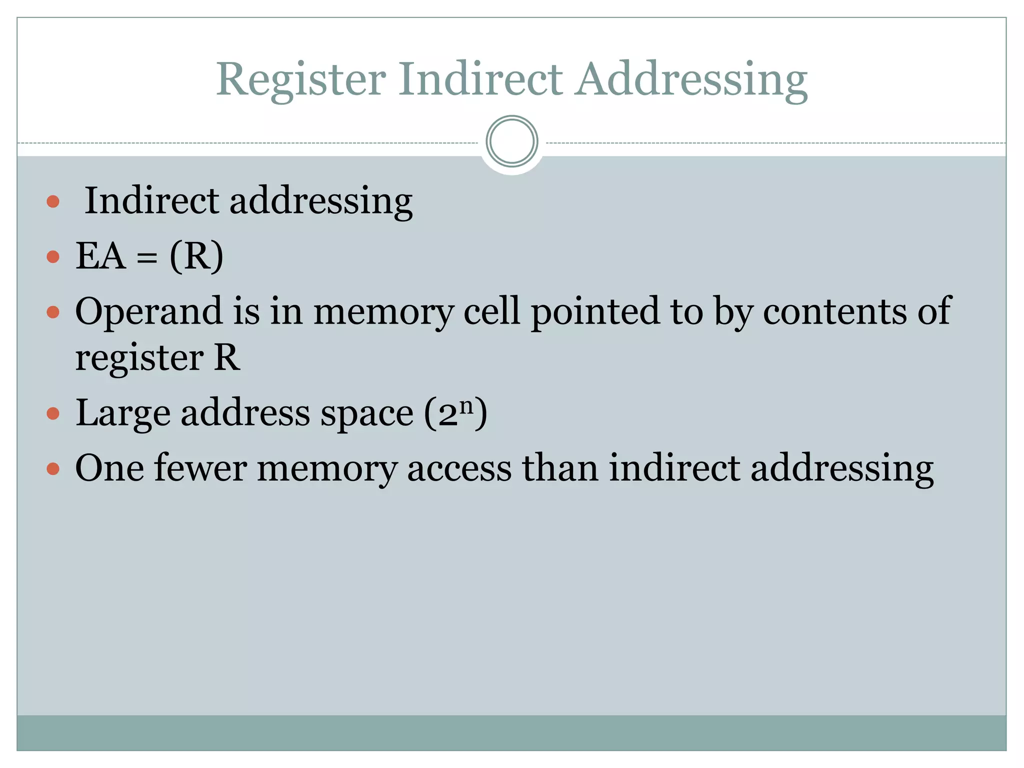 Computer Organisation - Addressing Modes | PPTX