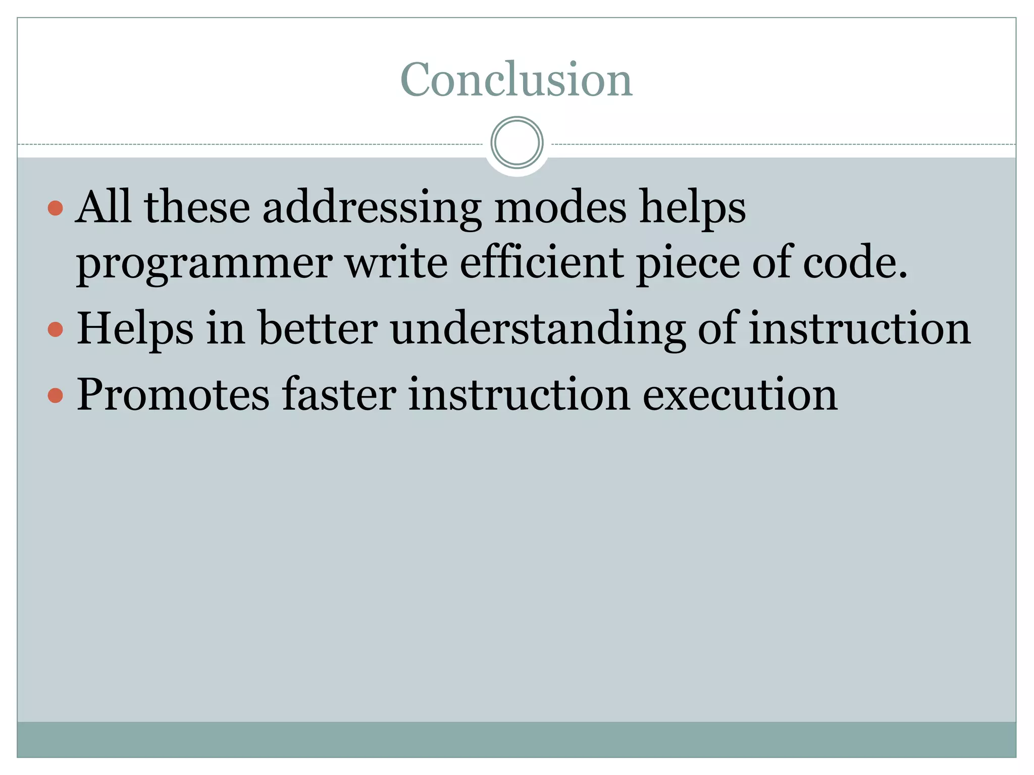 Computer Organisation - Addressing Modes | PPTX