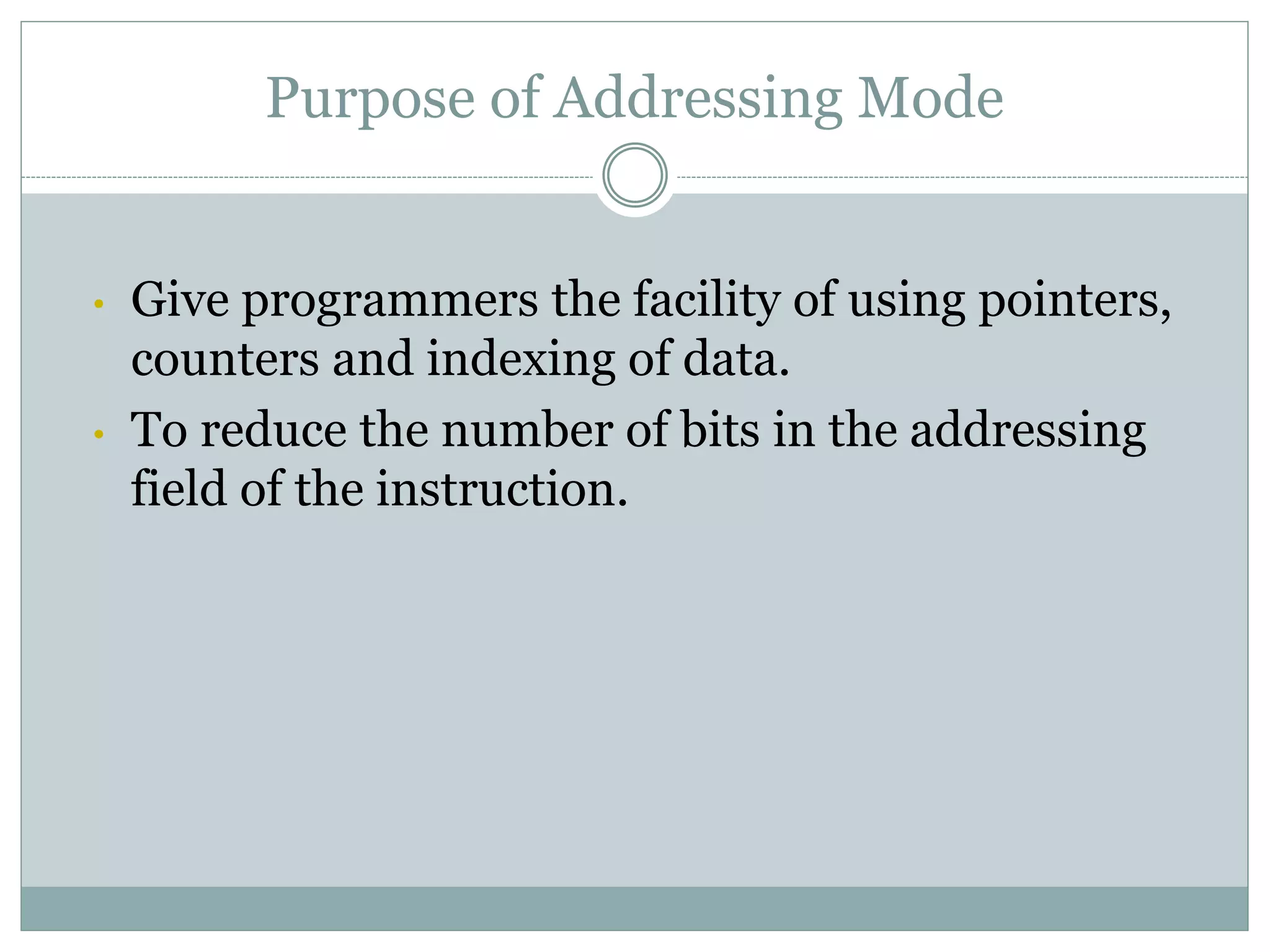 Computer Organisation - Addressing Modes | PPTX