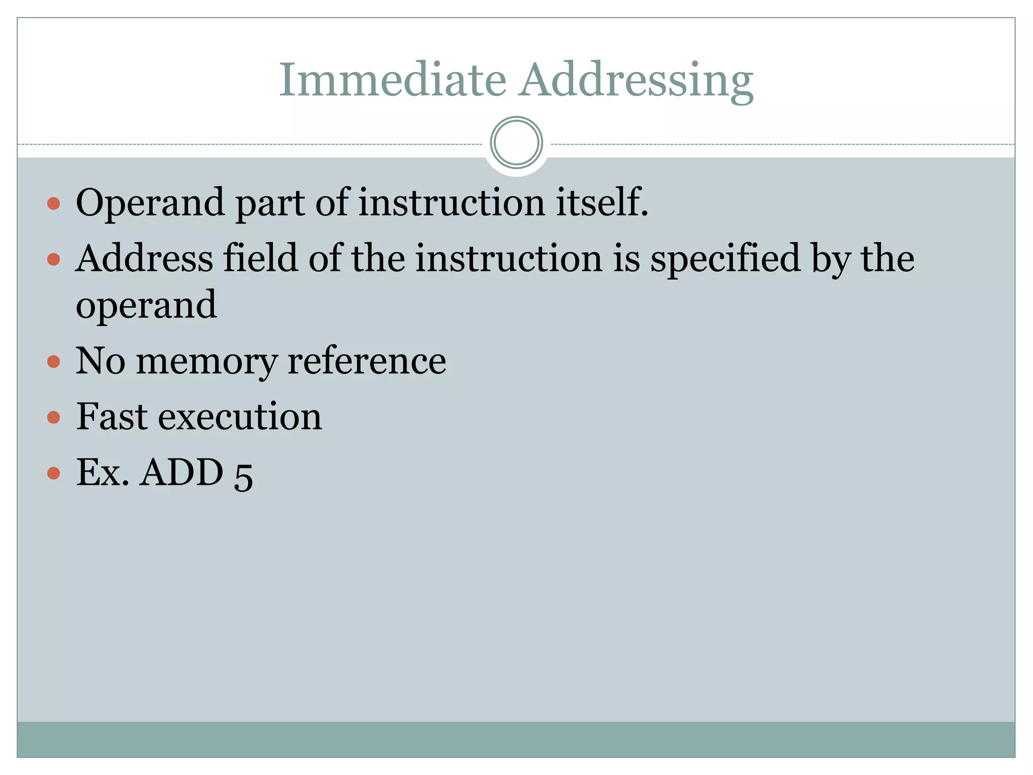 Computer Organisation - Addressing Modes | PPTX