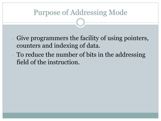 Computer Organisation - Addressing Modes | PPTX