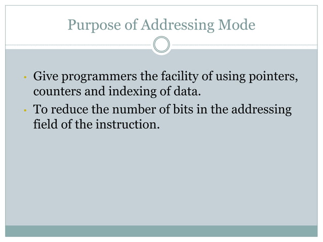 Computer Organisation - Addressing Modes | PPTX