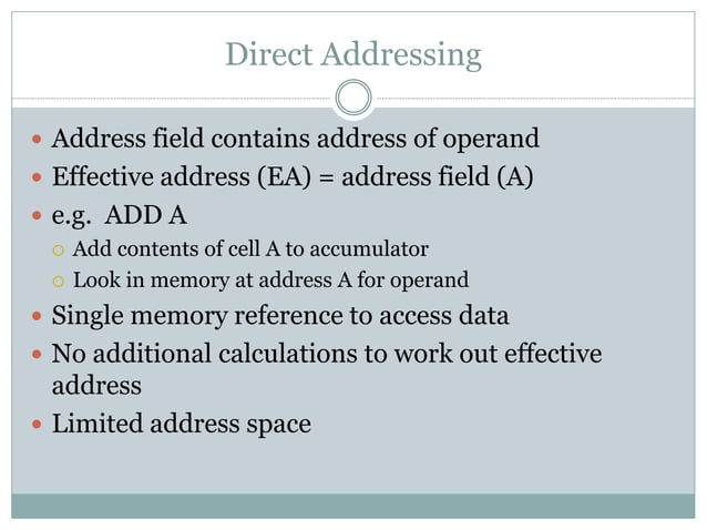 Computer Organisation - Addressing Modes | PPTX