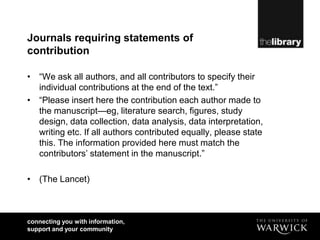 Co authorship and attribution | PPT