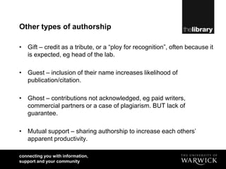 Co authorship and attribution | PPT