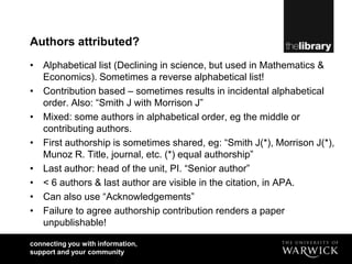 Co authorship and attribution | PPT
