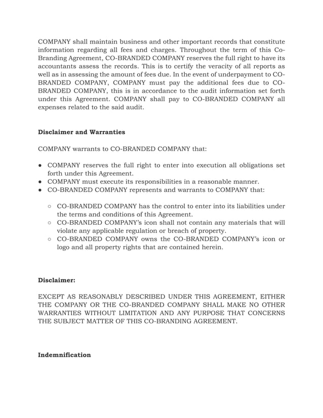 CO-BRANDING AGREEMENT | PDF | Business | Business and Finance
