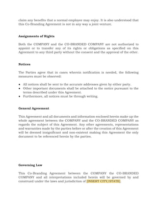CO-BRANDING AGREEMENT | PDF