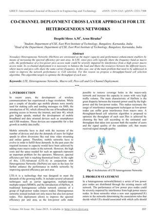 Co channel deployment cross layer approach for lte heterogeneous networks | PDF