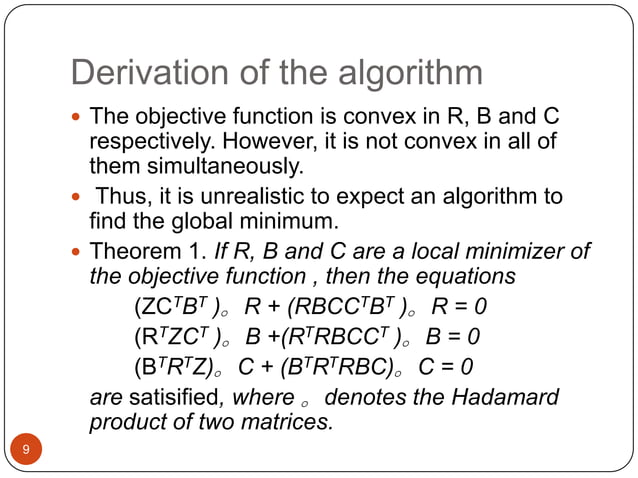 Co clustering by-block_value_decomposition | PPTX | Physics | Science