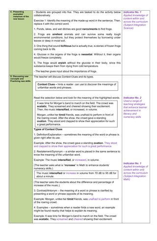 Context Clues Lesson Plan in English 9.docx | Homework and Study ...