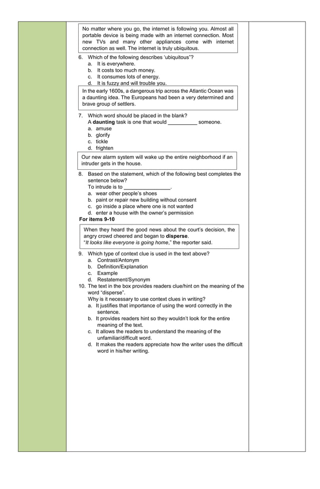 Context Clues Lesson Plan in English 9.docx | Homework and Study ...