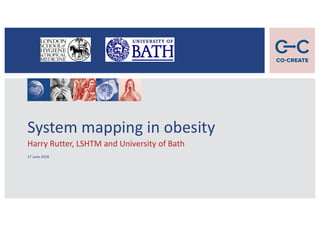 CO-CREATE official opening presentation by professor Harry Rutter | PPT