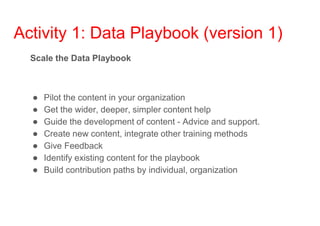 Co creating Data Literacy | PPTX | Non-Profit Organizations | Industries