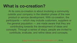 Co-creation in Events Management | PPTX