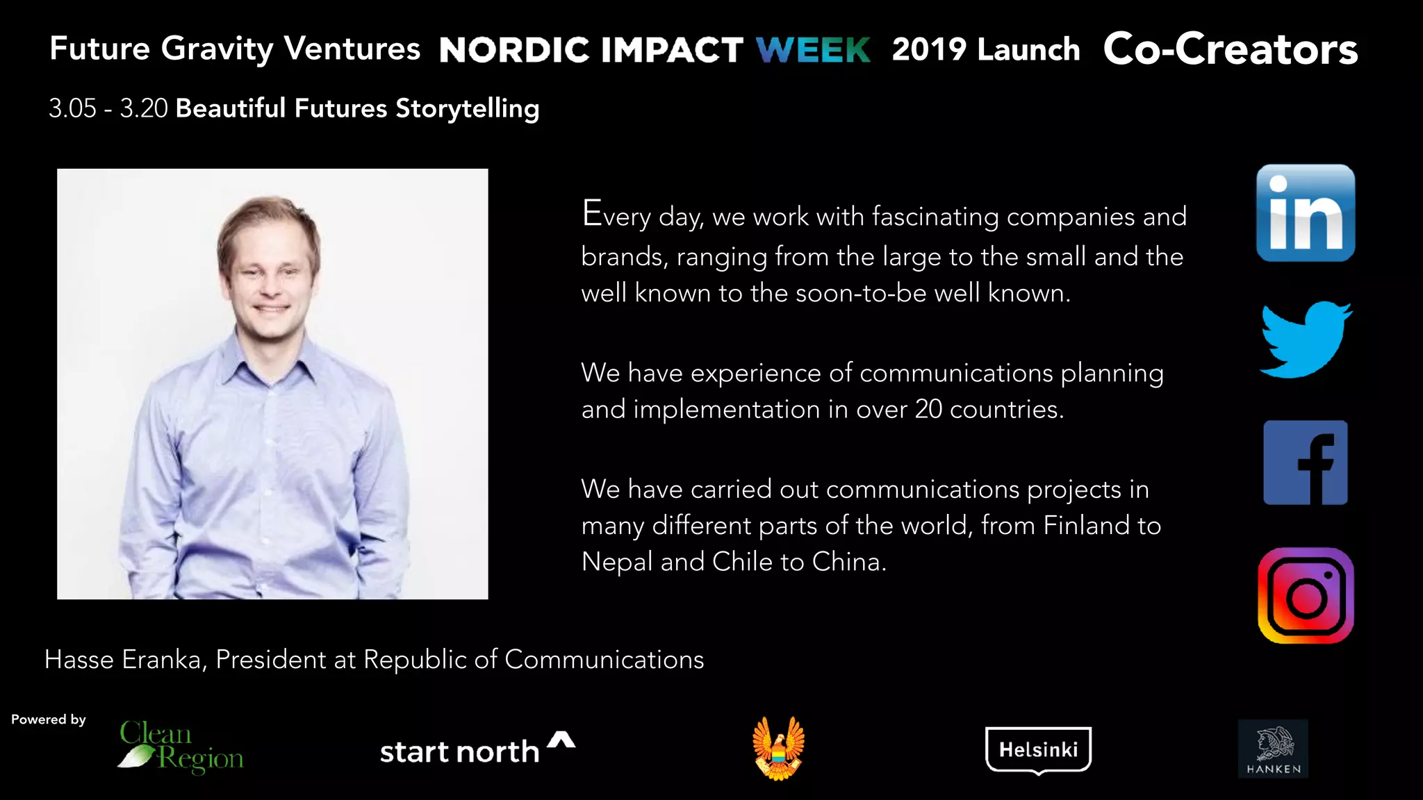 Meet our Co creators for future gravity ventures niw slush launch 2019 | PDF