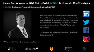 Meet our Co creators for future gravity ventures niw slush launch 2019 ...