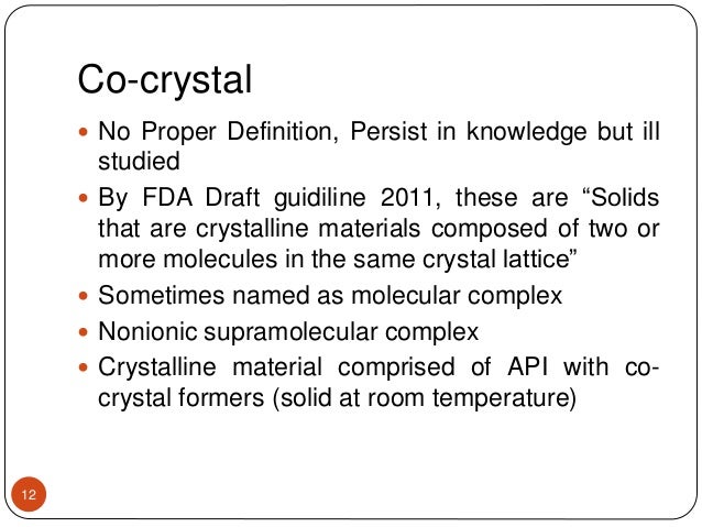 Co crystal