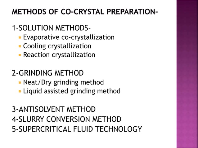 Co crystalization | PPTX