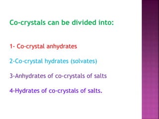 Co crystalization | PPTX