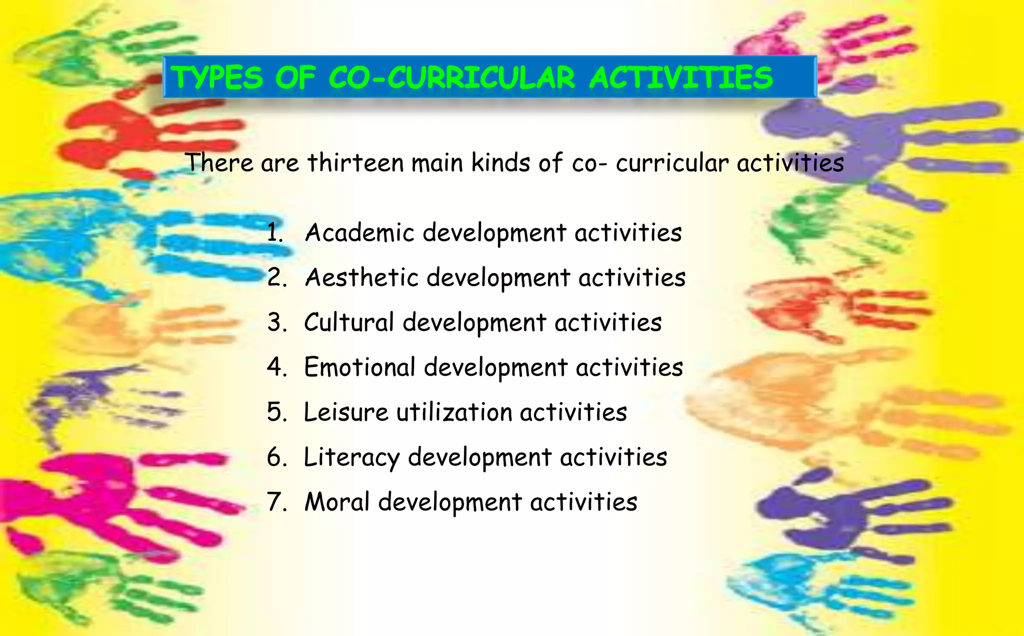Co-curricular activities | PPTX