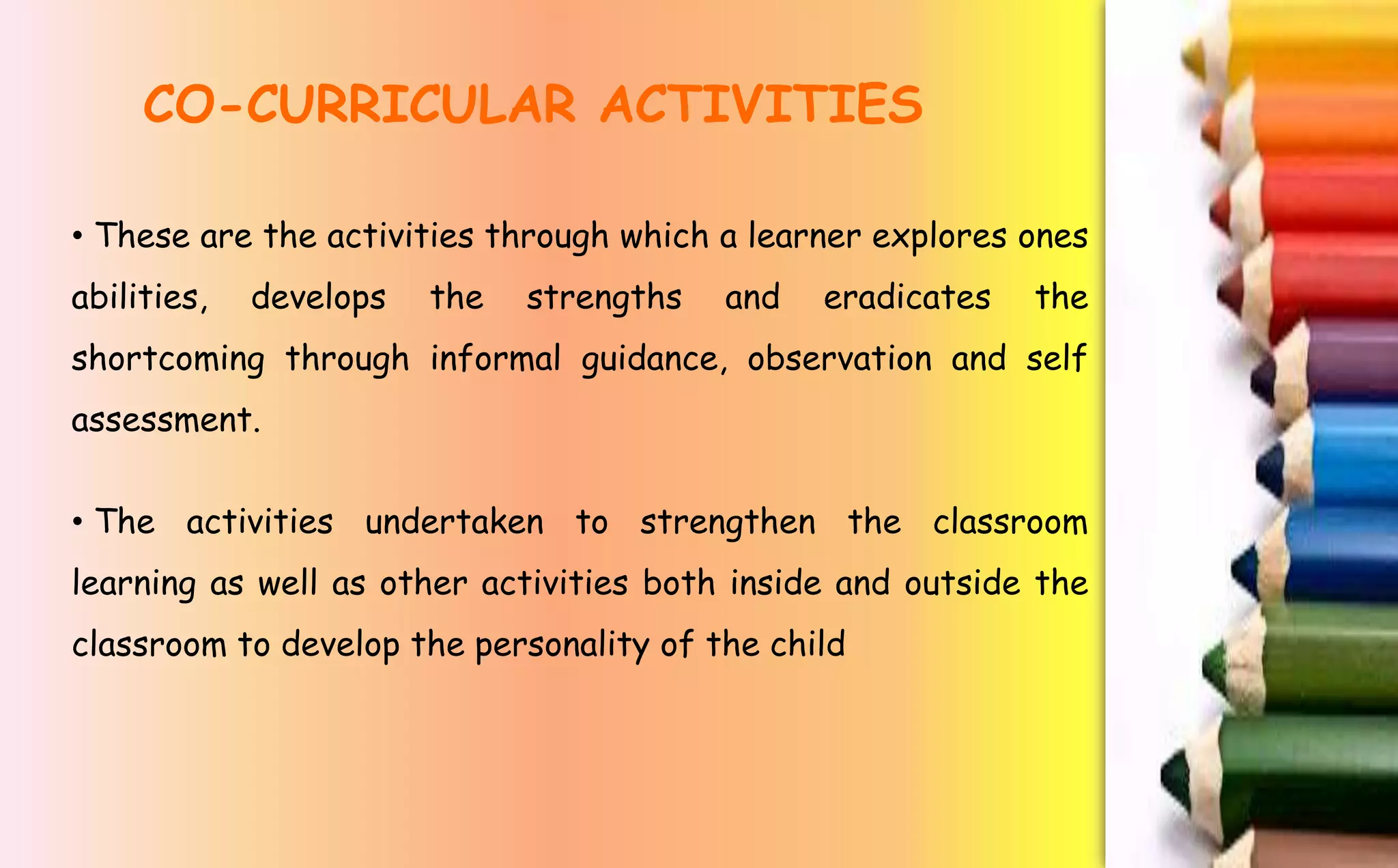 Co-curricular activities | PPTX