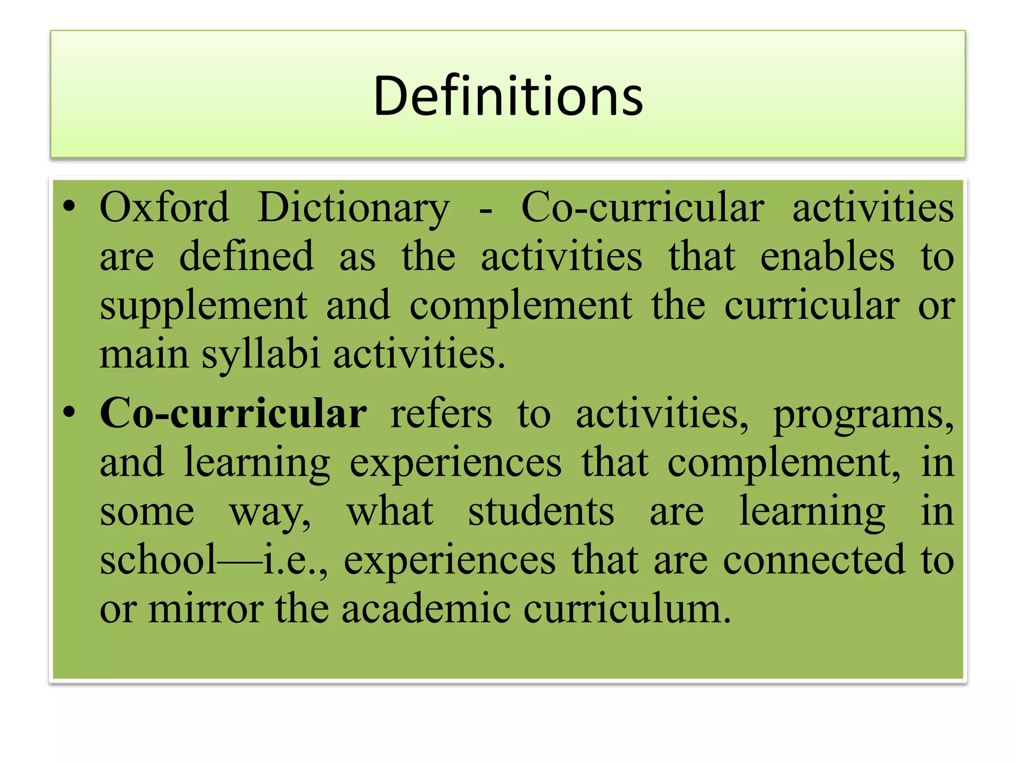 Co curricular activities in Environmental Education | PPTX