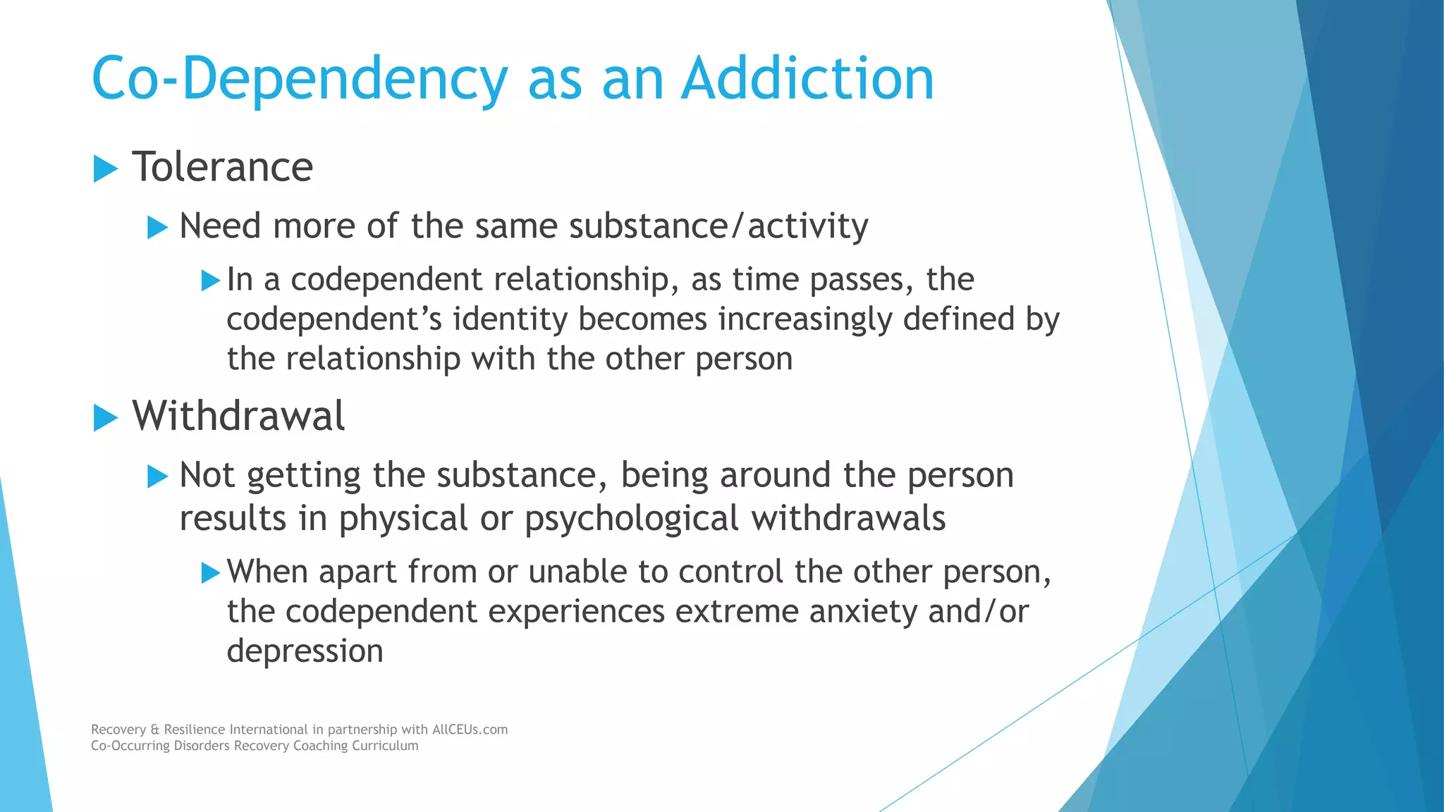 Co-Dependency Awareness and Interventions | PPTX