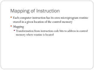 COMPUTER ORGANIZATION - Design of control unit final | PPT