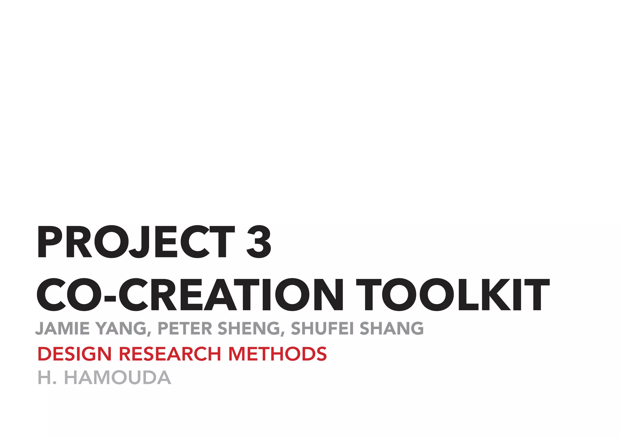 Co-design toolkit report | PPT