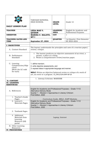 CO-EAPP.docx Detailed lesson plan in english academic professional ...