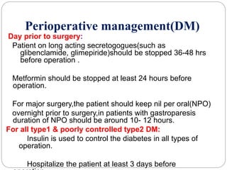 Co existing diseases in surgical practice | PPTX