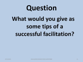 Co facilitation for trainers ppt | PPTX