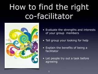 Co facilitator presentation | PPT