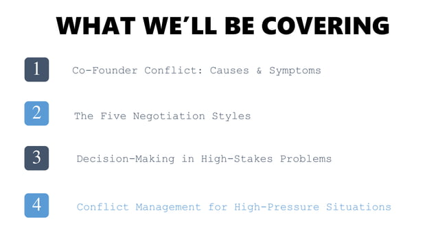 Co-Founder Conflict Management | PPT