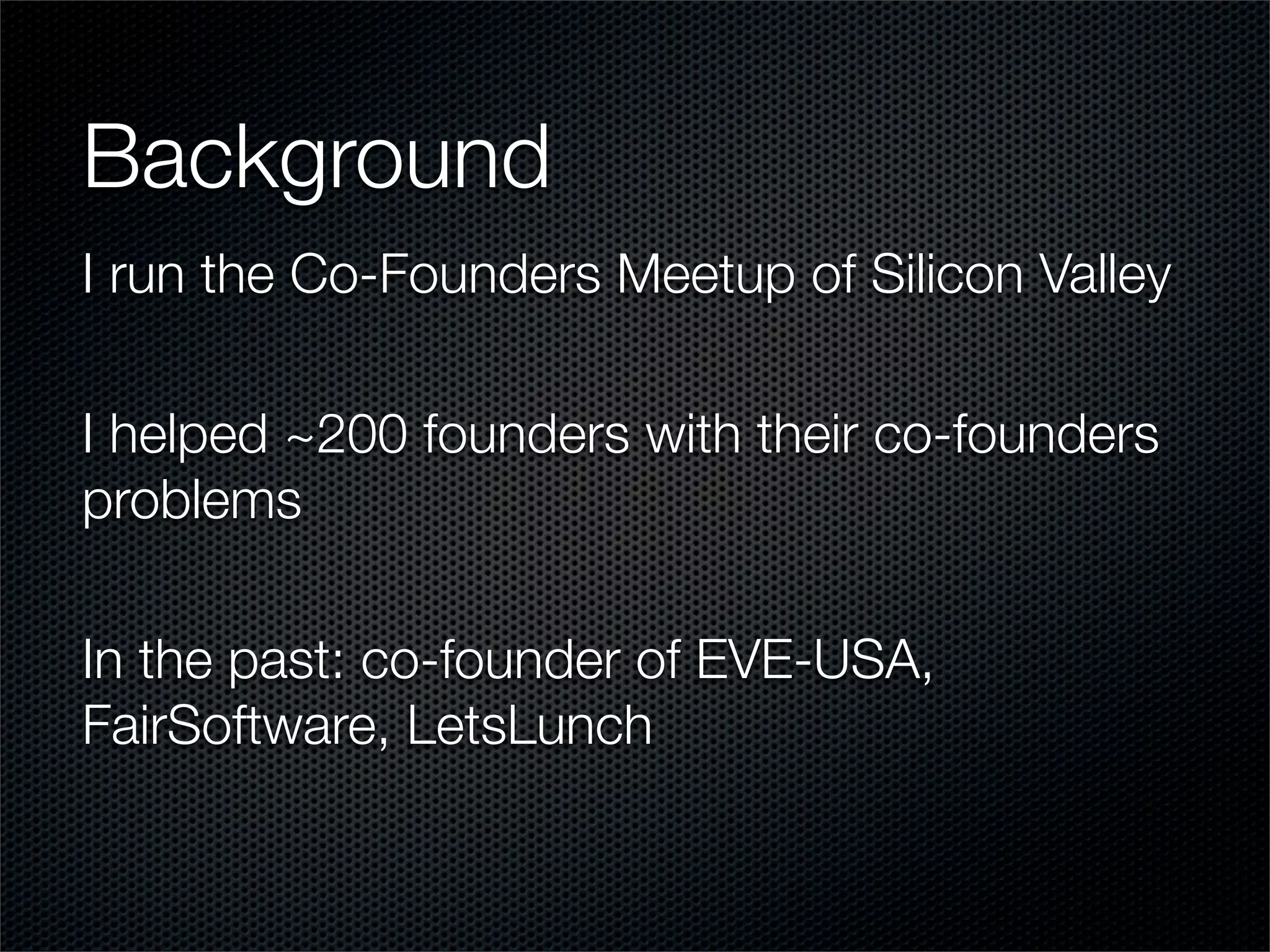 Co founder issues | PDF