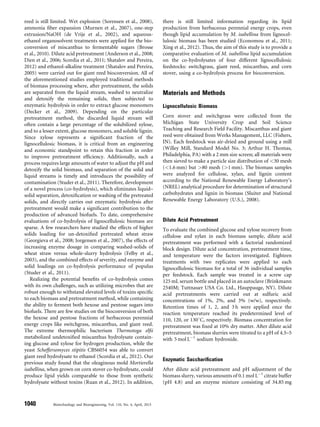 Co hydrolysis of lignocellulosic biomass for microbial lipid ...