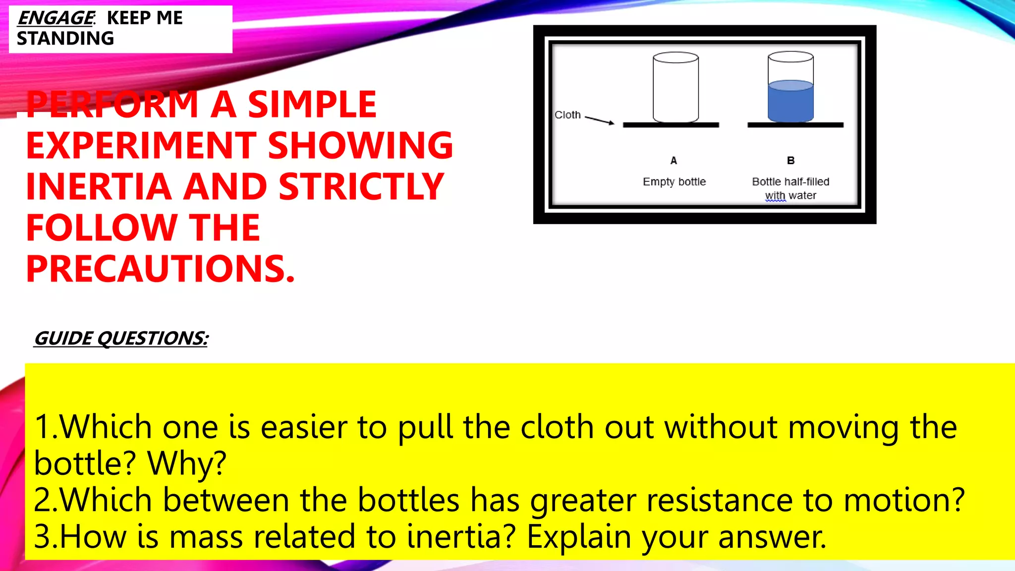 Distinction of Newton's First law and Galileo's Assertion | PPTX