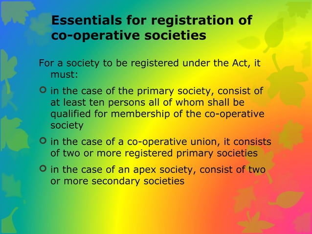 Co-operative -registration-procedures in Kenya | PPT