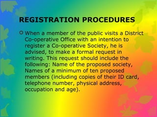 Co-operative -registration-procedures in Kenya | PPT
