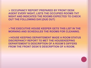 Co operation to other department on hotel | PPTX | Hotels and Motels ...