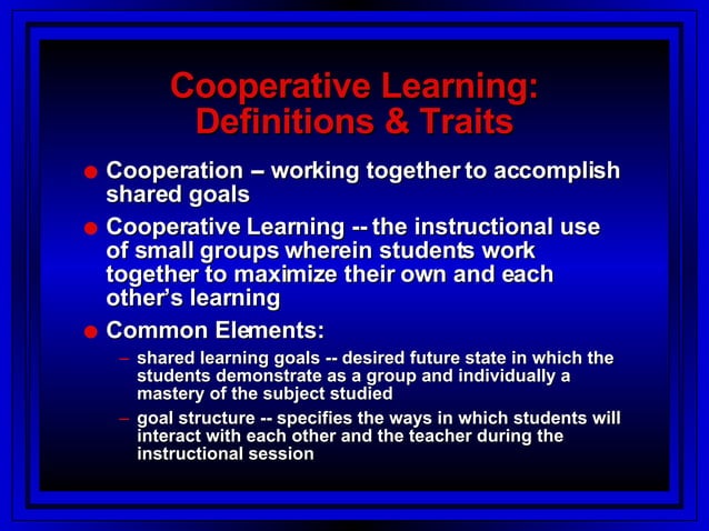 Co Operative Learning | PPT