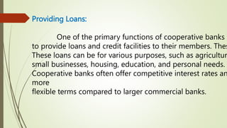 Functions of co-operative banks slide share | PPTX | Business Banking ...