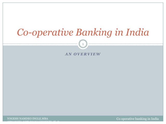 Co operative banking in india | PPTX | Business Banking & Finance ...