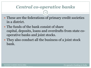 Co operative banking in india | PPTX