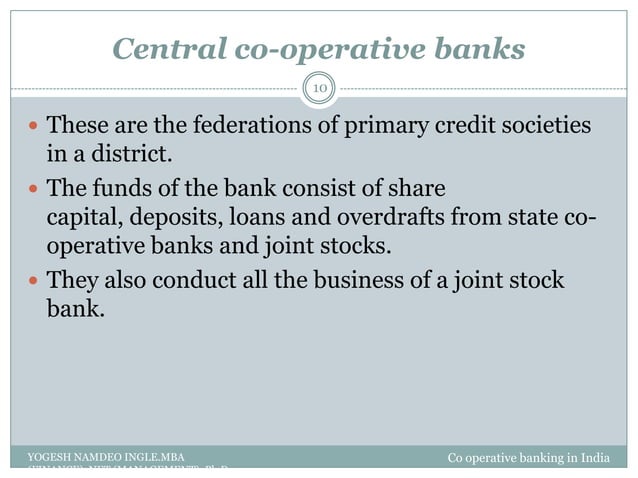 Co operative banking in india | PPTX | Business Banking & Finance ...