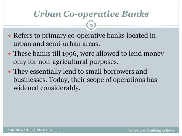 Co operative banking in india | PPTX | Business Banking & Finance ...