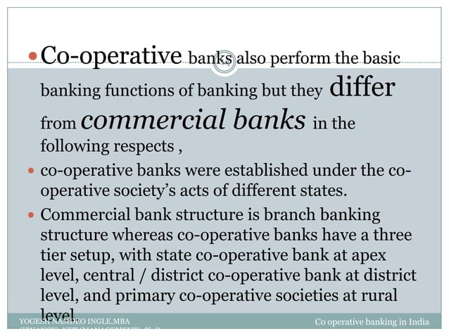 Co operative banking in india | PPTX | Business Banking & Finance ...