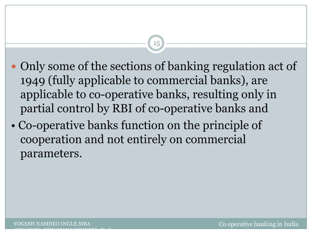 Co operative banking in india | PPTX | Business Banking & Finance ...